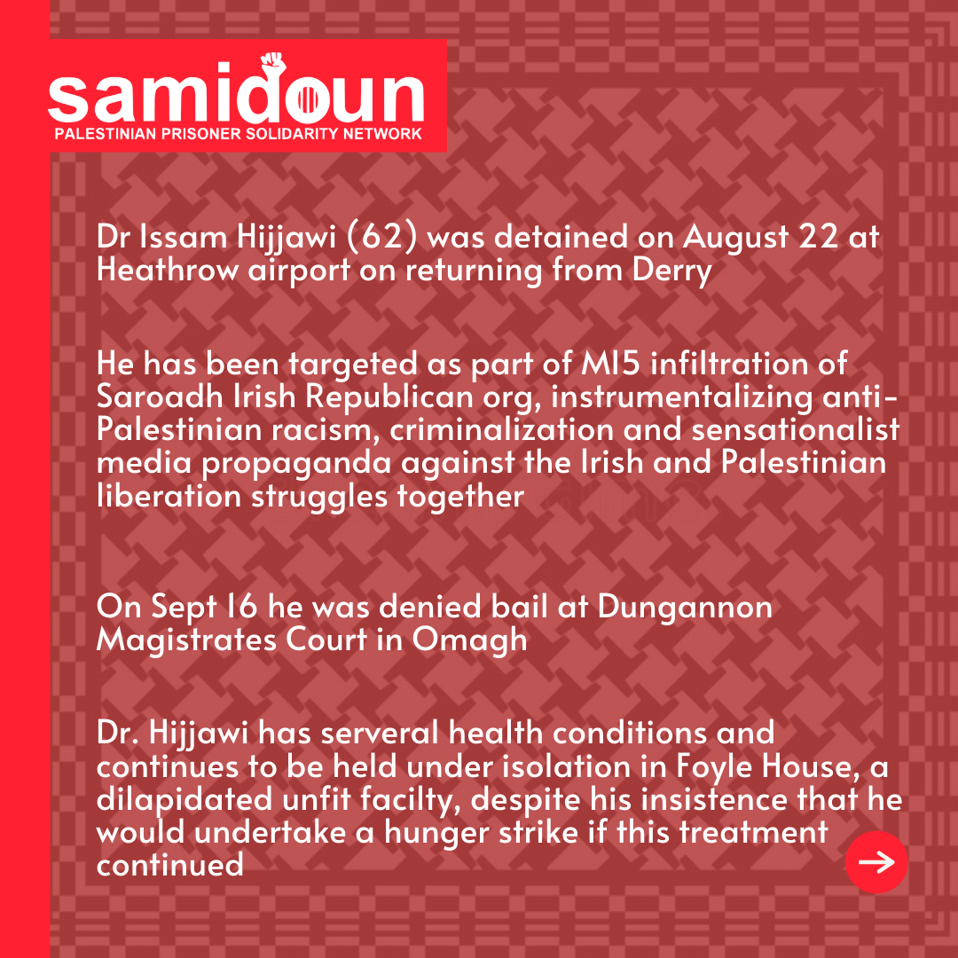 Dr. Issam Hijjawi Bassalat and Irish republicans on hunger strike in ...